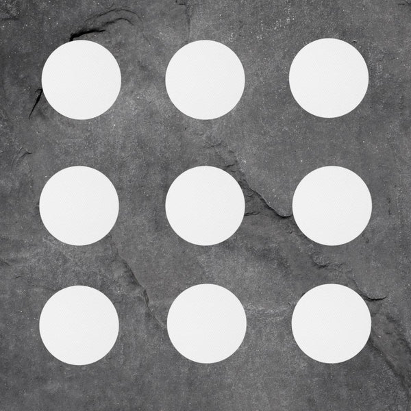 Anti-slip Grip | White Dots Stickers 10 Pack | Prevents Falls - Vinyl Home
